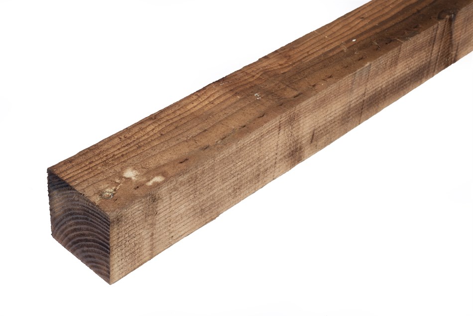 100x100 Brown Fence Post | Posts, Rails and Slats