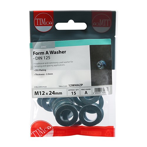 M12 Washers Pack of 15 | Nuts And Washers
