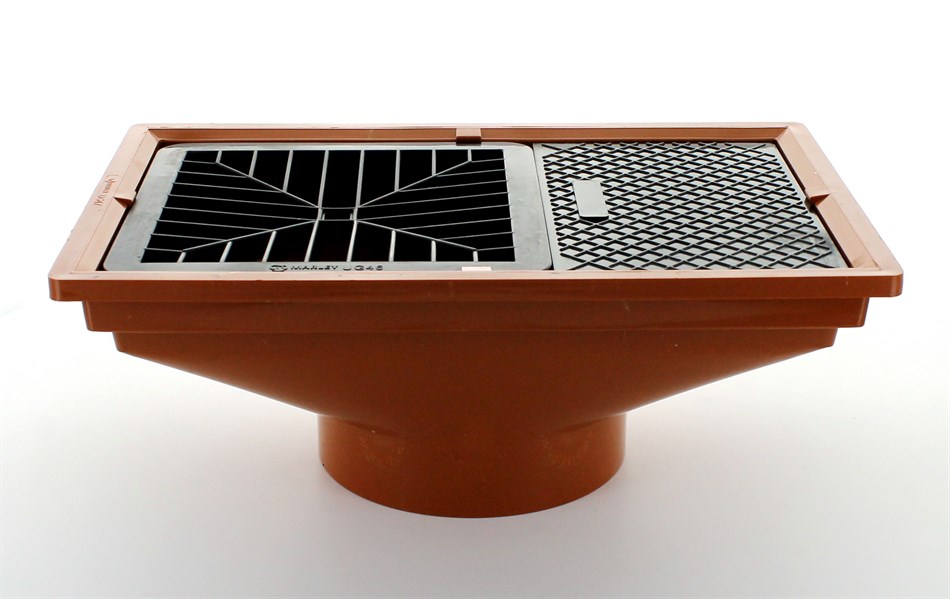 Marley 110mm Underground Rectangular Hopper | Underground Pipe Fittings